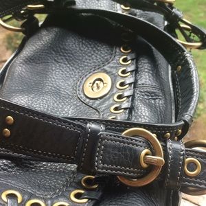 Coach | Bags | Coach Studded Black Leather Purse | Poshmark